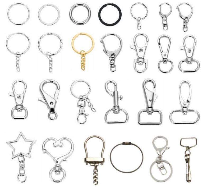 6 Types of Keychain Closures | Buy Keychains attachments