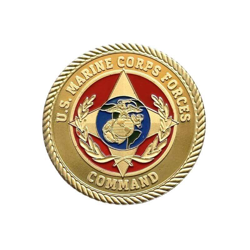 Custom Marine Corps Challenge Coins - PinsFun