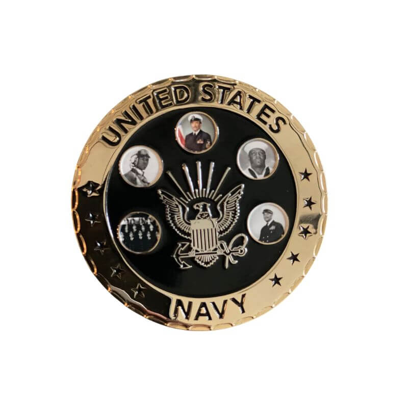 Custom Navy Challenge Coins - PinsFun