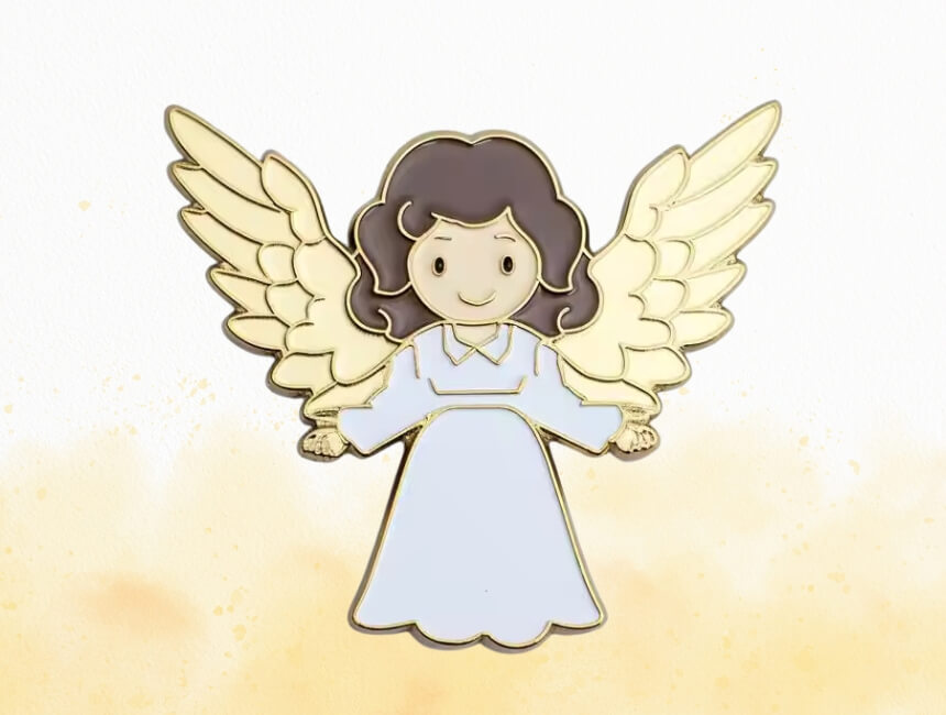 Custom Angel Pins - PinsFun