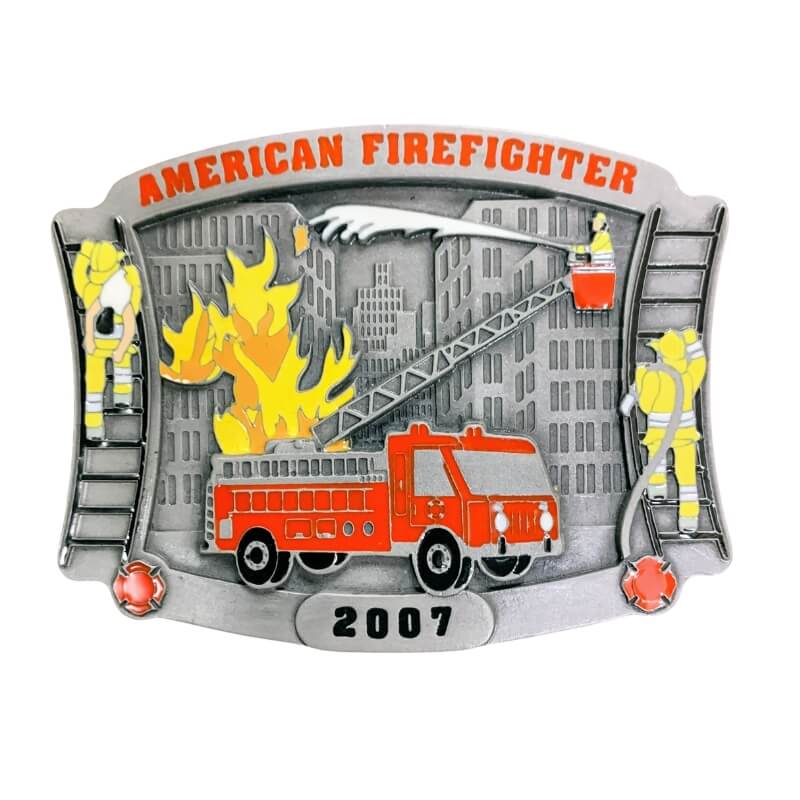 Custom Fire Department Belt Buckles - PinsFun