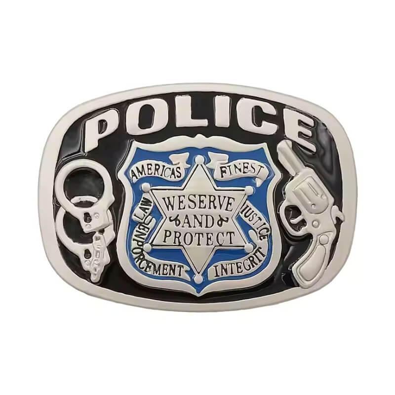 Custom Police Belt Buckles - PinsFun