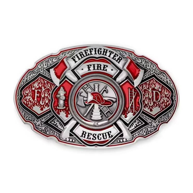 Custom Fire Department Belt Buckles - PinsFun