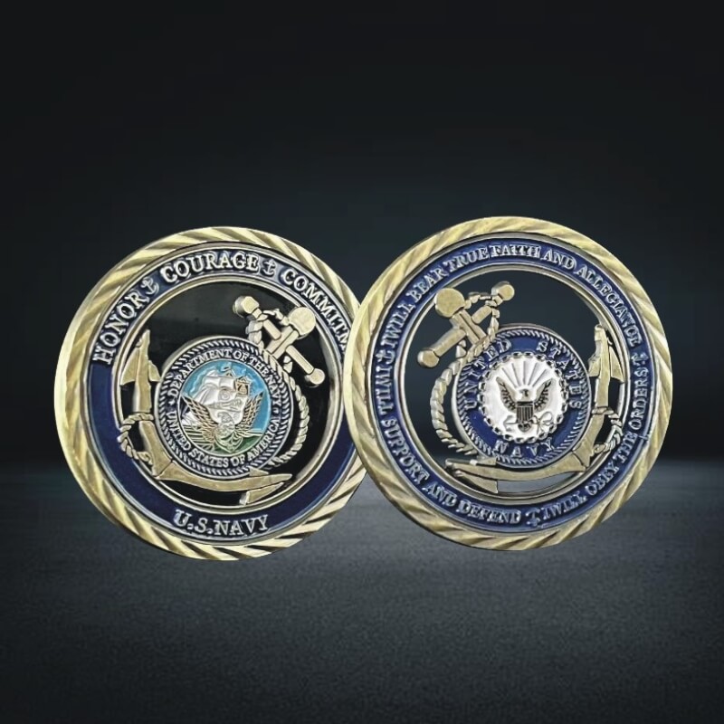 Custom Coast Guard Challenge Coins - PinsFun