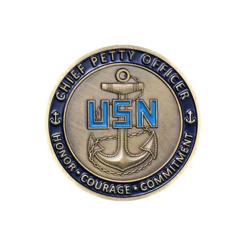 Custom Coast Guard Challenge Coins - PinsFun