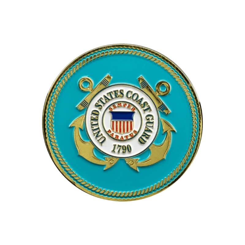Custom Coast Guard Challenge Coins - PinsFun