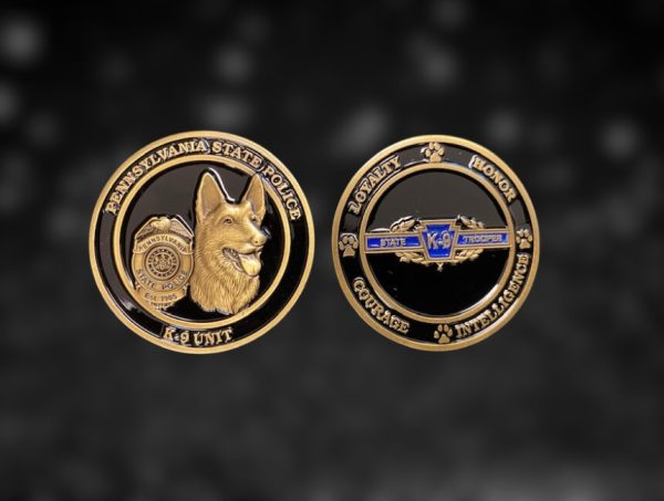 K9 challenge coin - PinsFun
