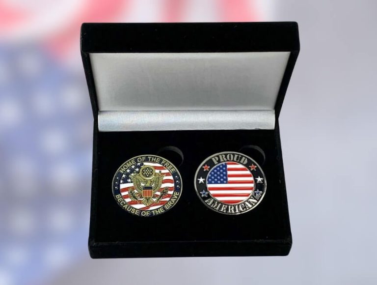 Patriotic Challenge Coins - PinsFun