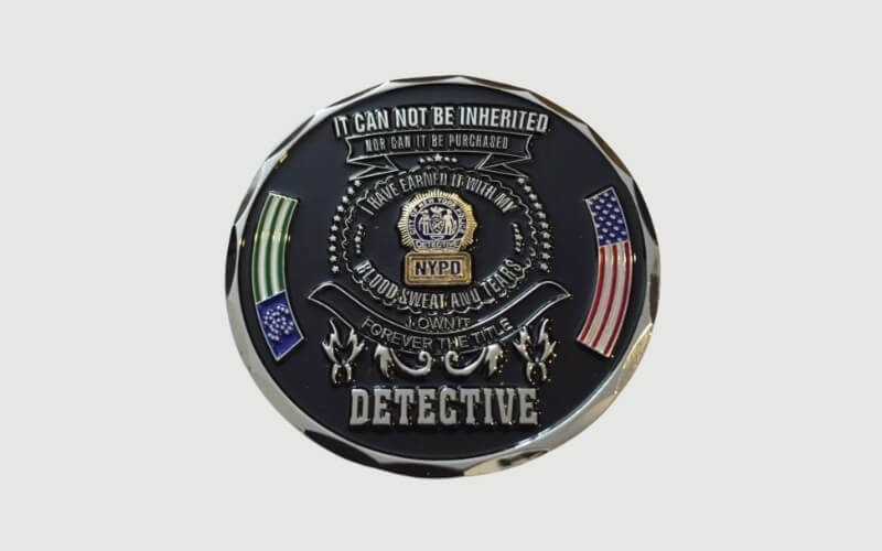 Detective Challenge Coins - PinsFun