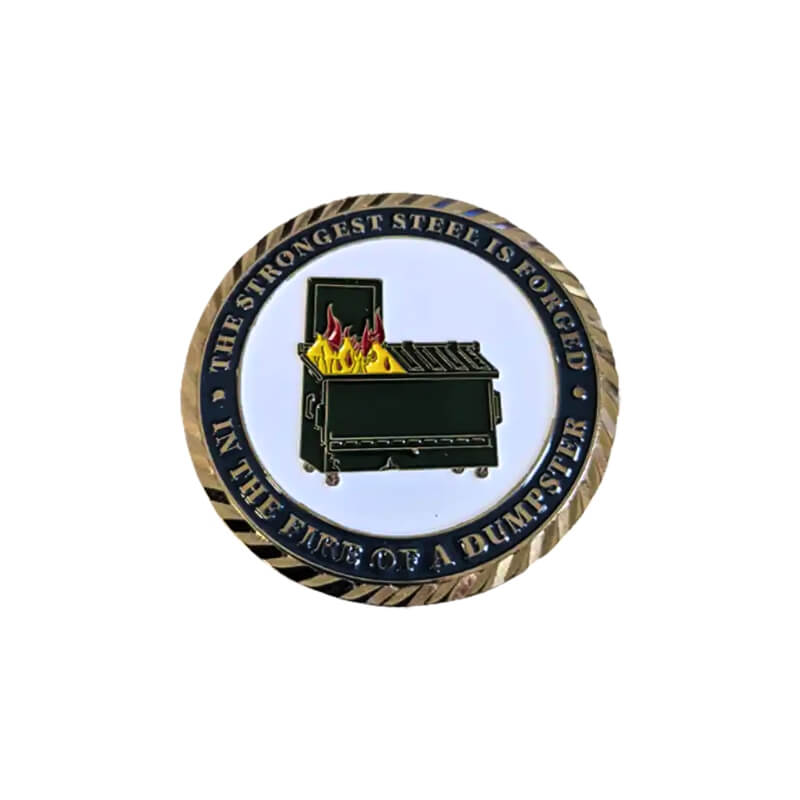 Dumpster Fire Challenge Coins - PinsFun