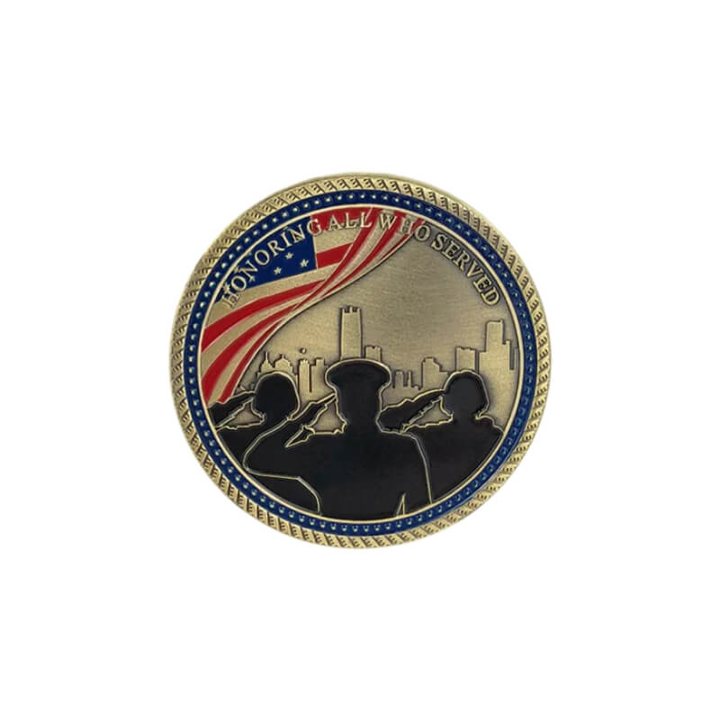 First Salute Challenge Coin - PinsFun