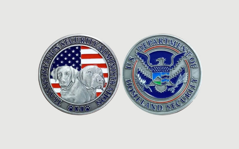 K9 challenge coin - PinsFun