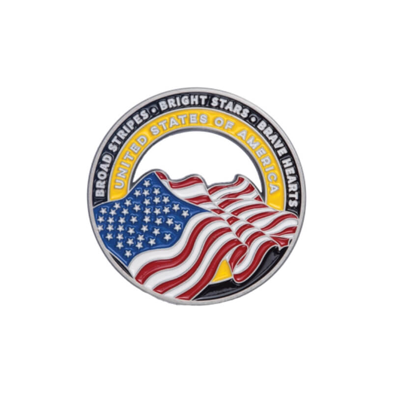 Patriotic Challenge Coins - PinsFun