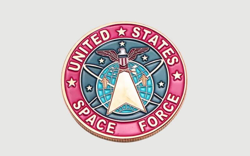Space Force Challenge Coin - PinsFun