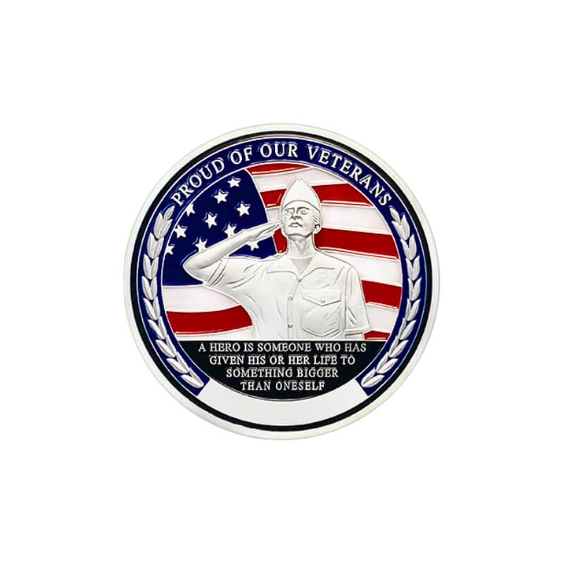 Veterans Day Challenge Coins - PinsFun